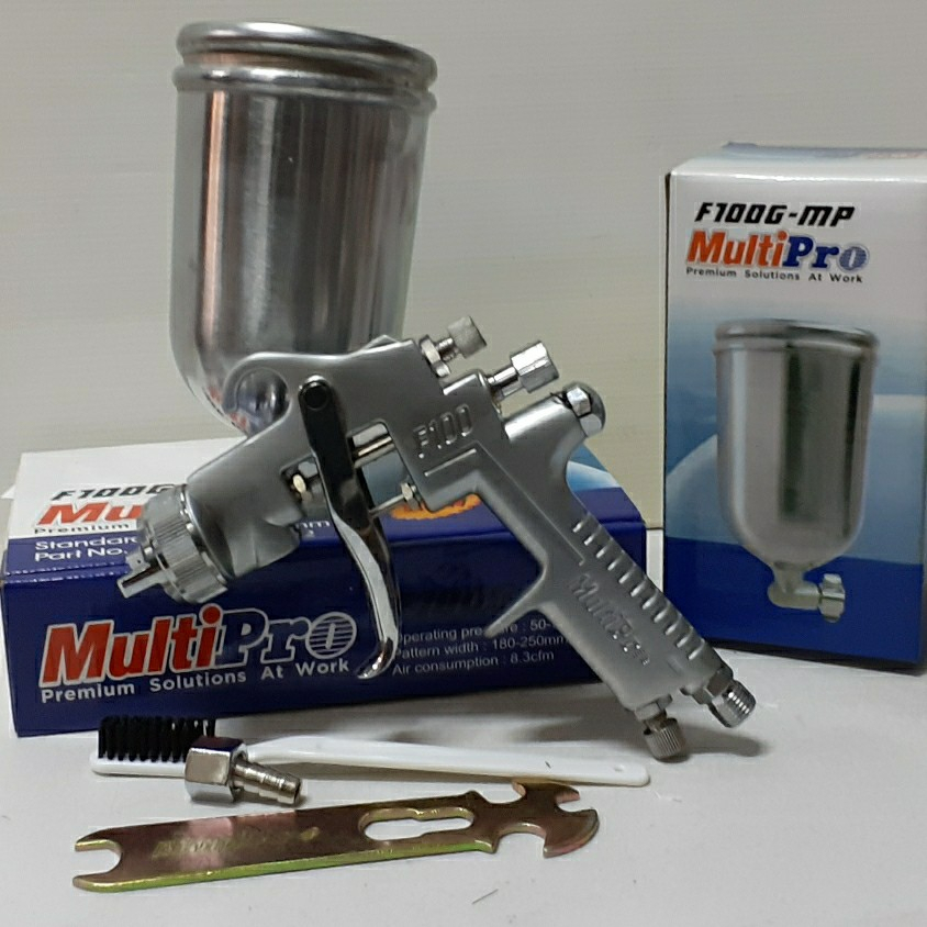 Jual MULTIPRO Spet Cat F100 Tabung Atas / Spray Gun Atas MULTIPRO F100G ...