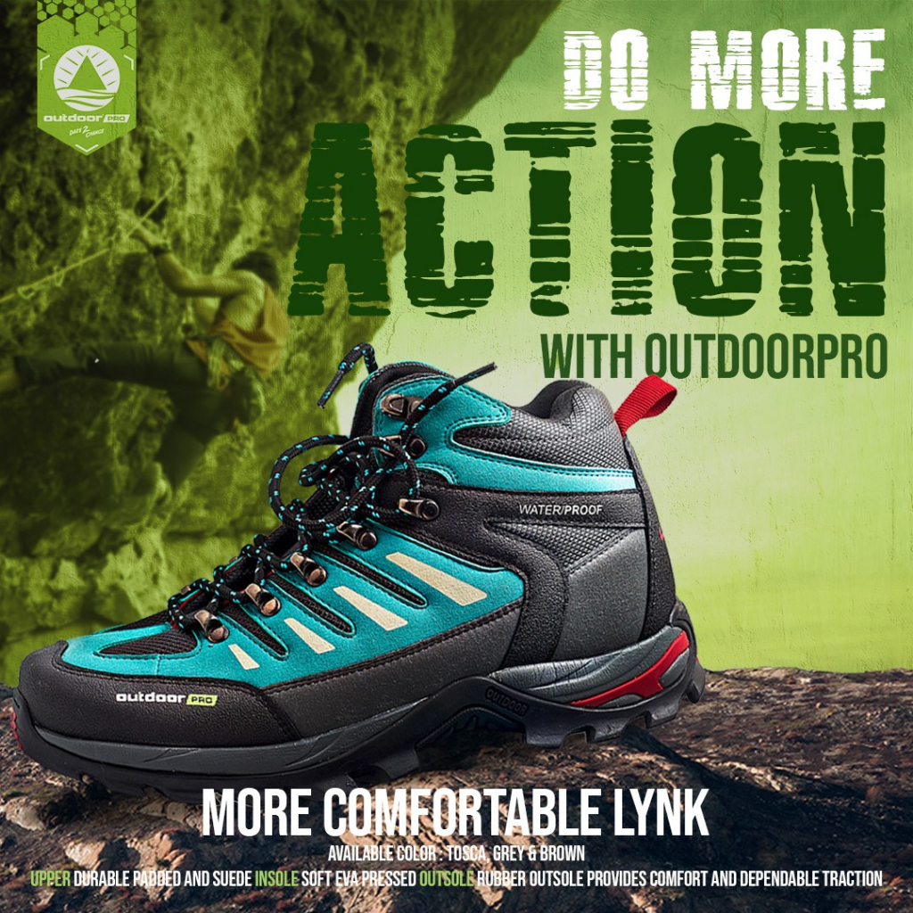 Jual Sepatu Gunung OUTDOOR PRO LYNK Sepatu LYNX Hiking Pendaki Outdoor ...