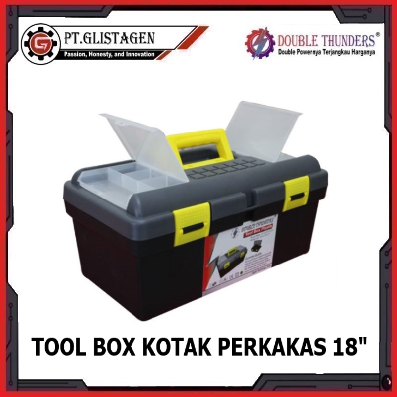 Jual Tool Box Kotak Obeng Perkakas Tool Kit Set Toolbox Besar 18" inch ...
