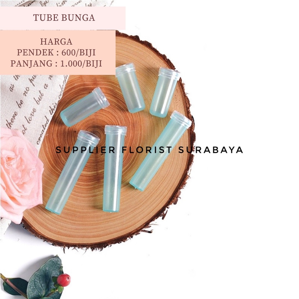 Jual SFS - [1 PACK ISI 100] TUBE BUNGA TABUNG BUNGA UNTUK BATANG BUNGA ...