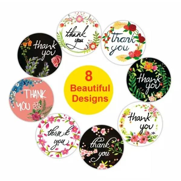 Jual Stiker Thank You 1 ROLL (500 pcs) | Shopee Indonesia