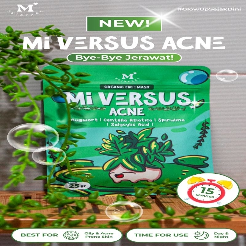 Jual Milove Skin Masker Wajah Organik ( Mi Versus Acne) | Shopee Indonesia