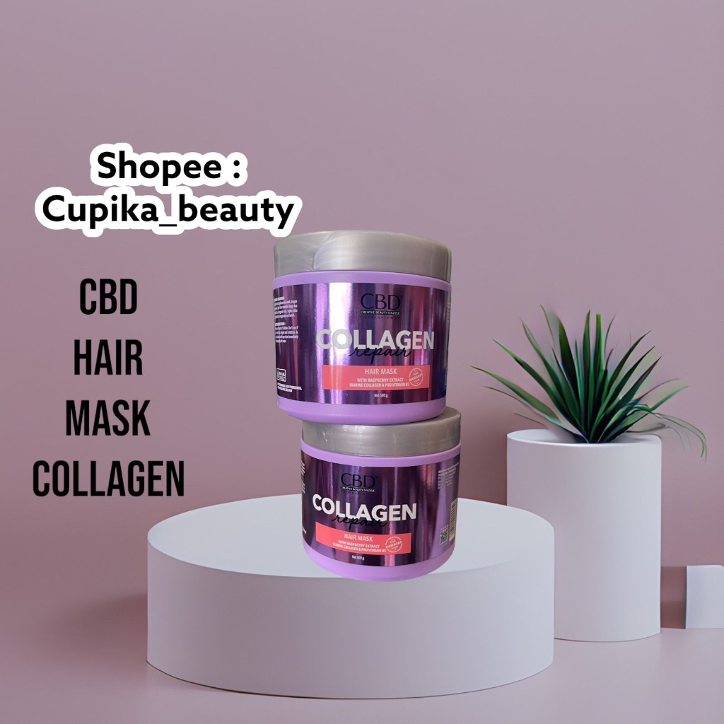 Jual ADA GROSIR [oe,ez] CBD HAIR MASK COLLAGEN REPAIR 500 GR - MASKER ...