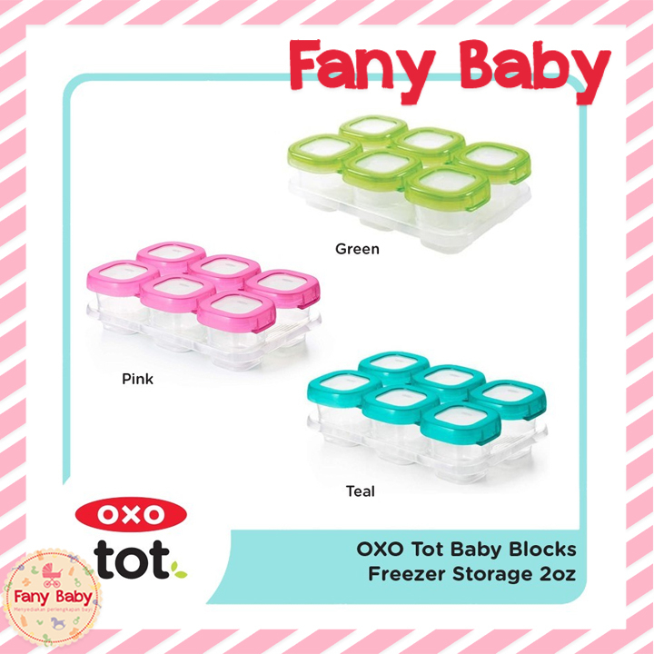 Jual OXO TOT Baby Blocks Freezer Storage Containers 2 oz/60ML | Shopee Indonesia