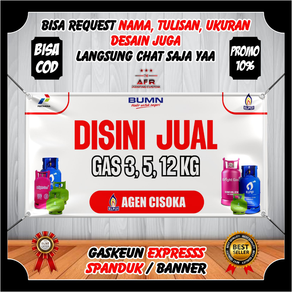 Jual Spanduk warung gas elpiji banner toko gas elpiji custom desain ...