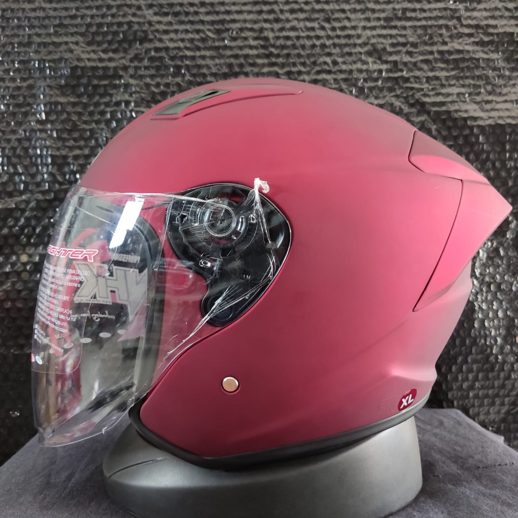 Jual HELM NHK R1 ELITE SOLID ROYAL RED DOFF HALF FACE NHK R1 ELITE ...