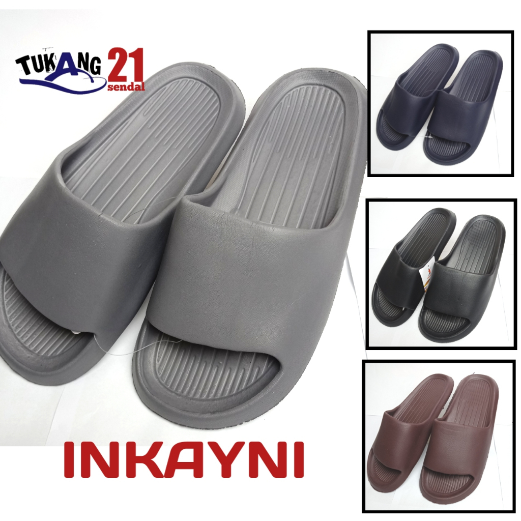 Jual YK6031-1 Sandal Selop Karet Pria / Sandal Slide Karet Cowok Merek ...