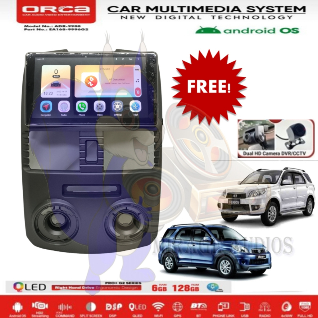 Jual Head Unit Android Orca Pro Plus For Rush Terios 2011-2017 9 inch ...