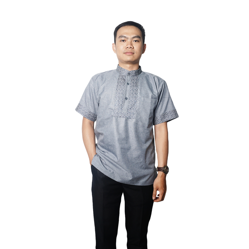 Jual BAPIN Azzam Baju Koko Pria Lengan Pendek | Shopee Indonesia