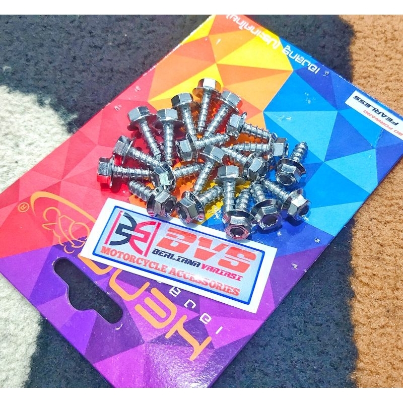 Jual baut probolt 2 kunci body yamaha original heng stainles | Shopee Indonesia