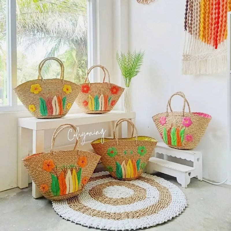 Jual Tas Mendong Sulam / Tas Anyaman/ Tas Jogja | Shopee Indonesia