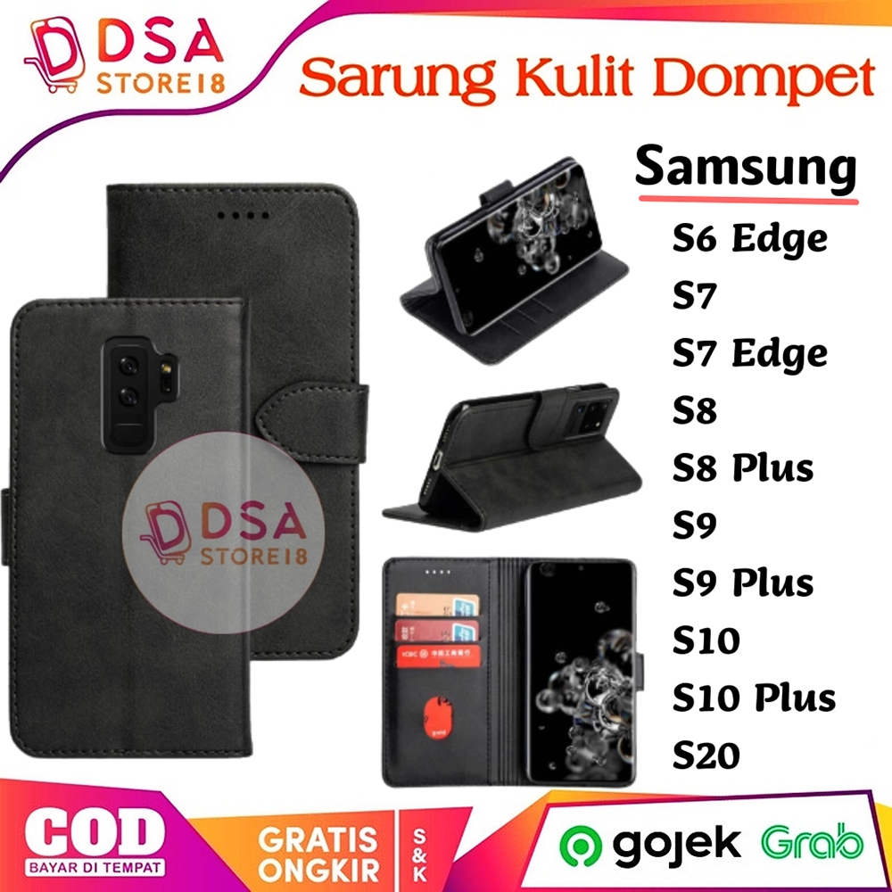 Jual Case Samsung S10 Plus / Casing Samsung S10 / S9 S8 Plus S7 Edge S7 S6 Edge Leather Case ...
