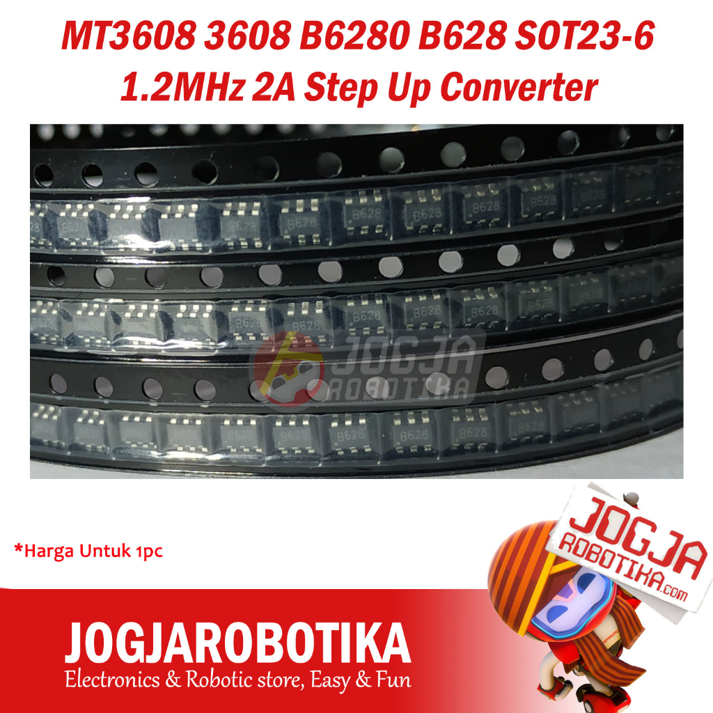 Jual MT3608 3608 B6280 B628 SOT23-6 1.2MHz 2A Step Up Converter | Shopee Indonesia
