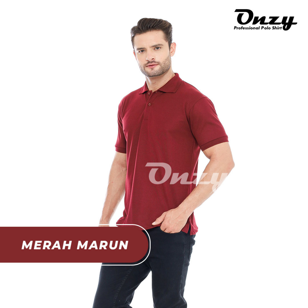 Jual Kaos Polo Polos Merah Marun - Onzy Professional Polo Shirt / Kaos Kerah Polos | Shopee ...