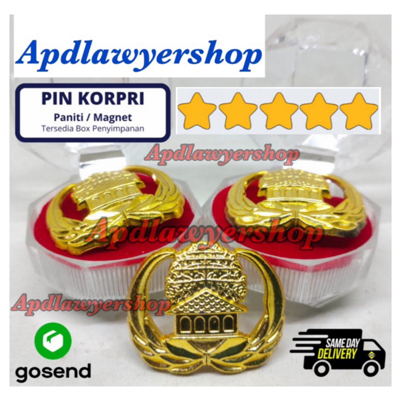 Jual Pin Korpri Magnet 3cm Plus Box 100% ORIGINAL PREMIUM Korpri Kopri ...