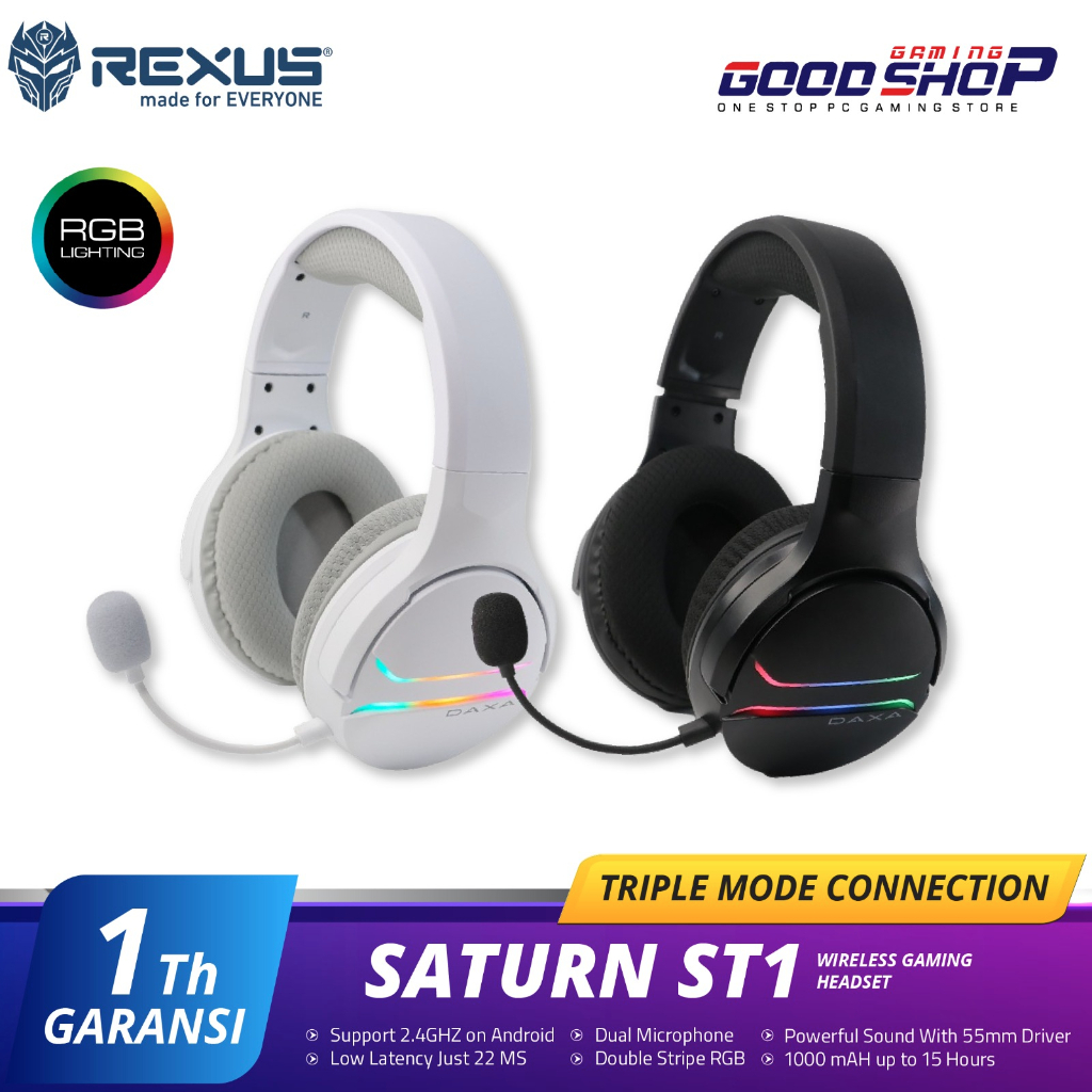 Jual Rexus Daxa Saturn ST1 / ST 1 - Gaming Headset | Shopee Indonesia
