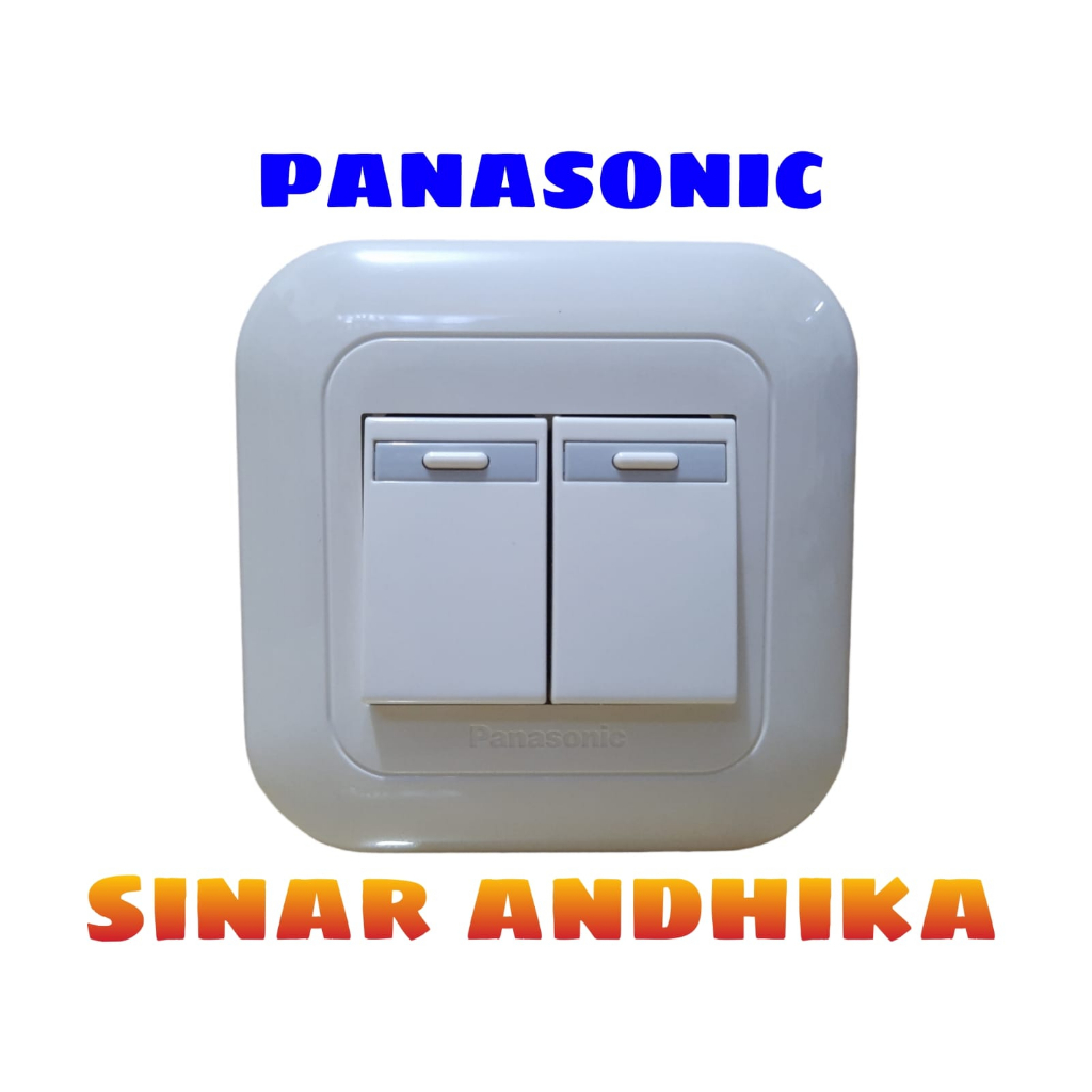 Jual Saklar Seri Panasonic Kecil Putih Wej78029+Wej5531 | Shopee Indonesia