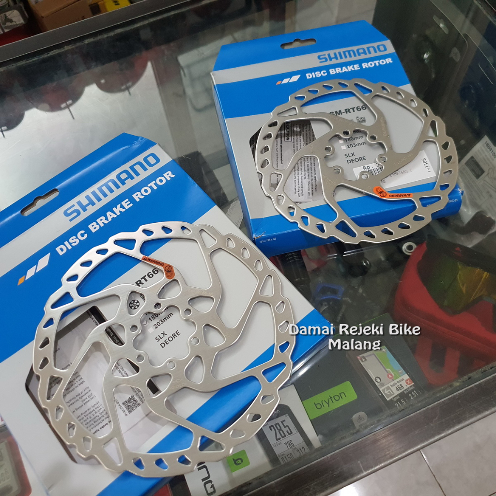 Bike Brakes Shimano SM-RT66 Disc Rotor - 180mm 6-Bolt – The Bike Hub ...