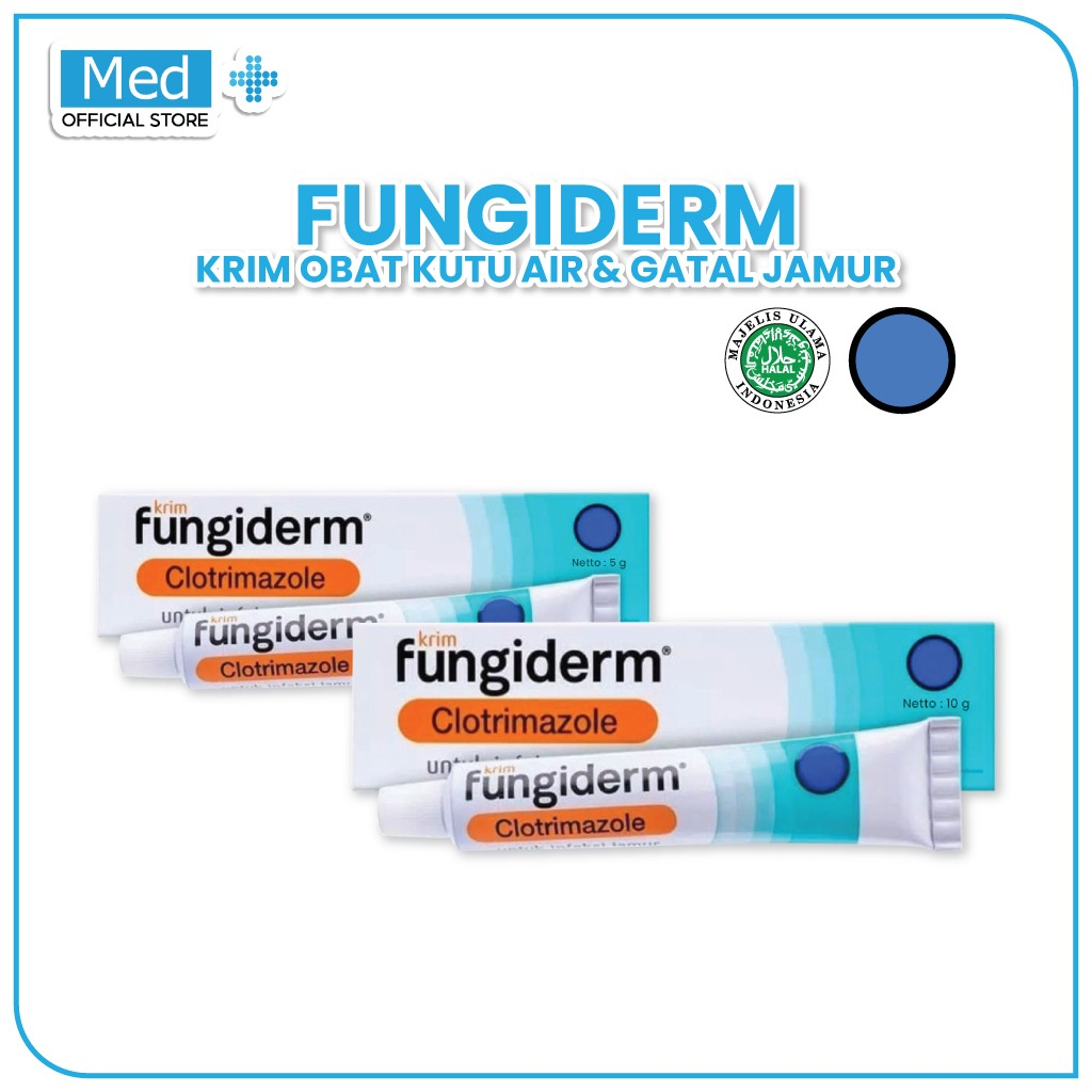 Jual Med+ Krim Fungiderm Clotrimazole All Varian - Obat Salep Infeksi ...