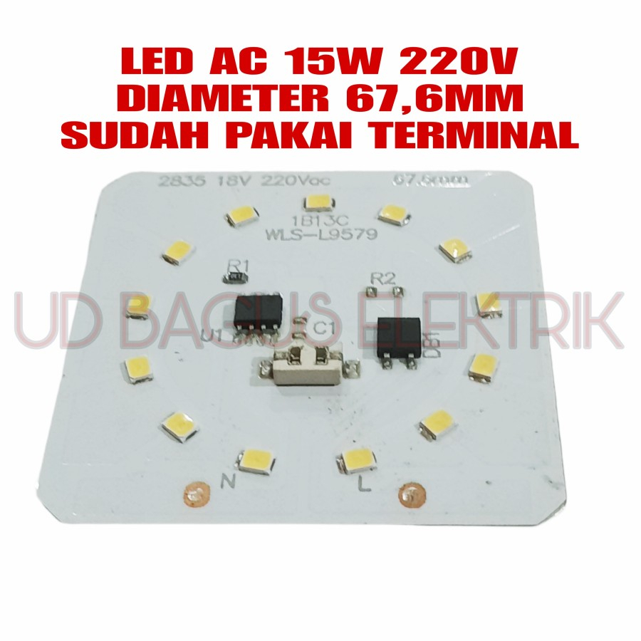 Jual PCB LED AC MURAH 15W 220V UKURAN PCB LEBAR DIAMETER 67,6MM - LED ...