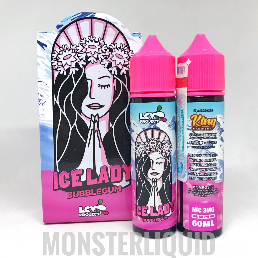 Jual ICE LADY BUBBLEGUM BY LCV PROJECT 3MG 60ML SATUAN | Shopee Indonesia