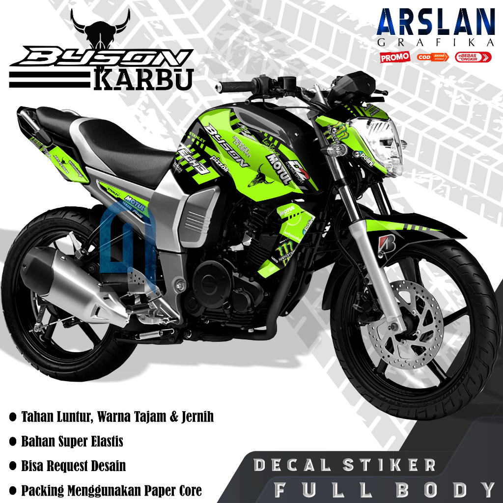 Jual Decal Byson Karbu Full Body Variasi / Desain Tech 3 | Shopee Indonesia