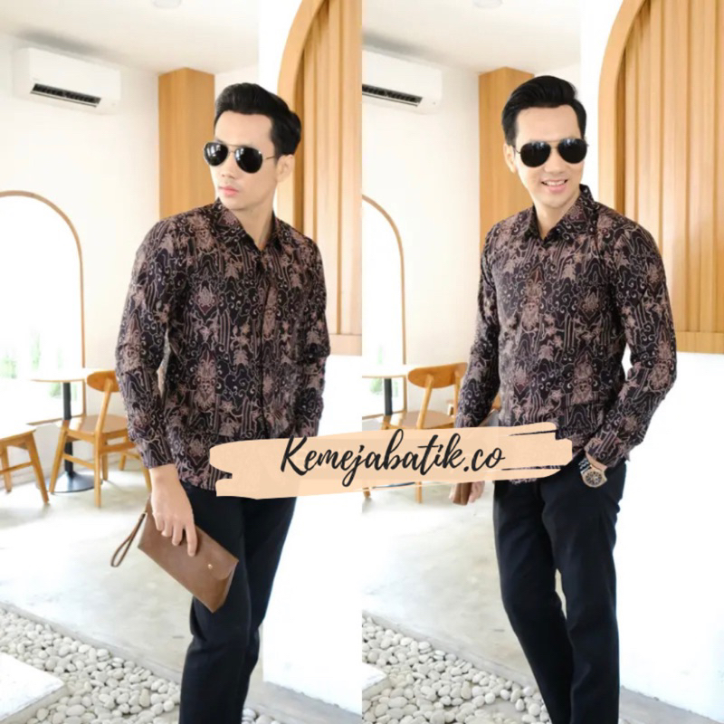 Jual Batik slim fit Pakeman premium / batik coksu / batik premium sogan ...