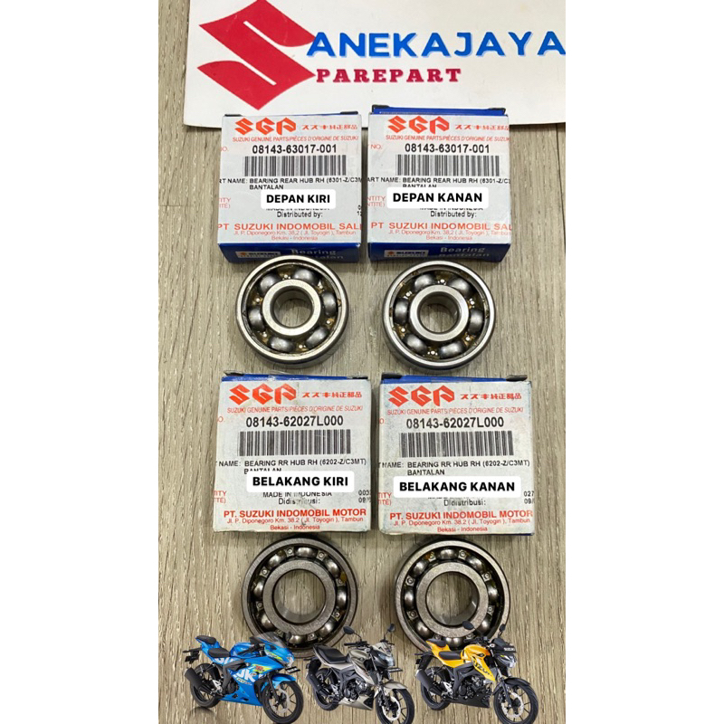 Jual BEARING BERING RODA VELEG VELG KLAHER DEPAN BELAKANG SUZUKI GSX R ...