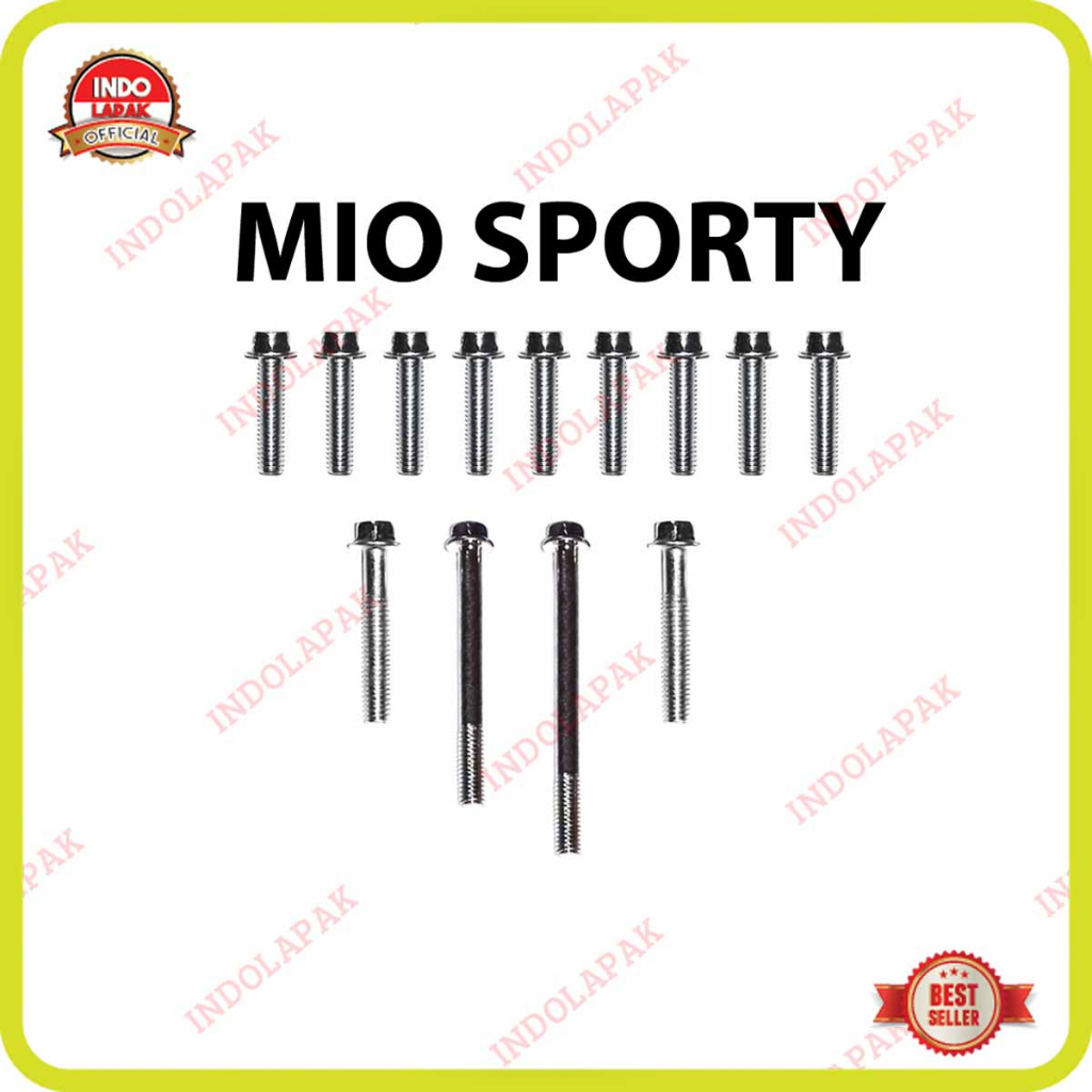 Jual 15 PCS Baut Baud Block Blok CVt Mesin Yamaha Mio J mio m3 Fino ...