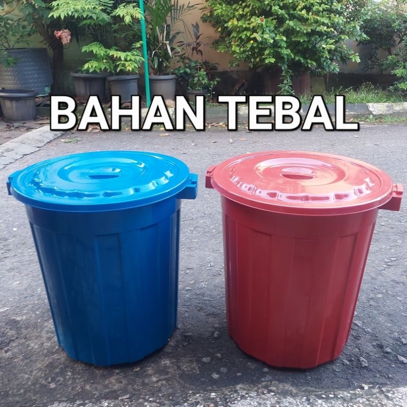 Jual Ember plastik + tutup ukuran 80 liter merk polaris /Tong Air/ tong ...