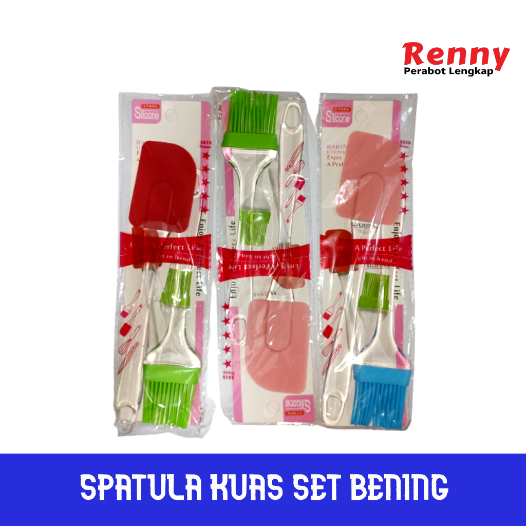 Jual SPATULA/ KUAS/ SPATULA KUAS SET BENING BESAR | Shopee Indonesia