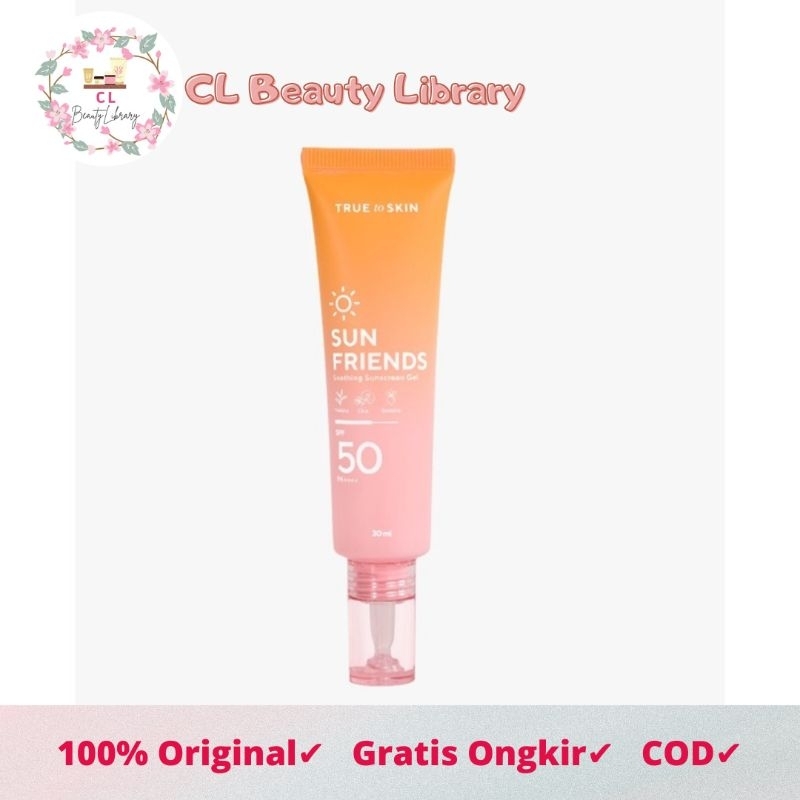 Jual TRUE TO SKIN Sun Friends Soothing Sunscreen Gel SPF 50 PA ...