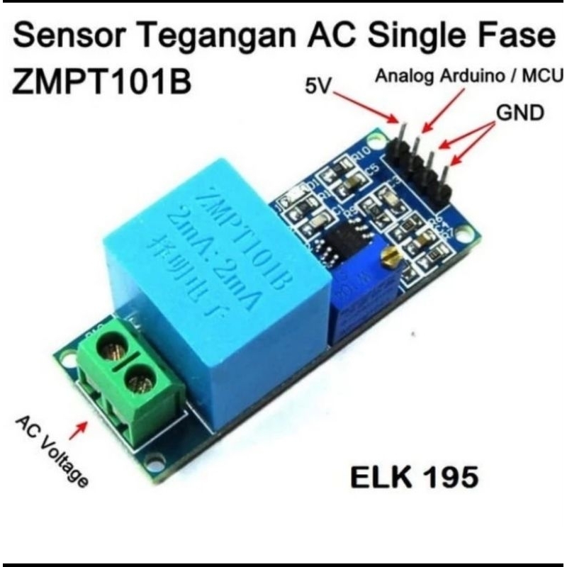 Jual ZMPT101B Sensor Tegangan AC Listrik PLN 220V 250V Sensor Voltage ...