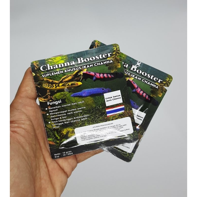 Jual CHANNA BOOSTER Obat Mutasi Warna dan Suplemen khusus ikan Chana ...