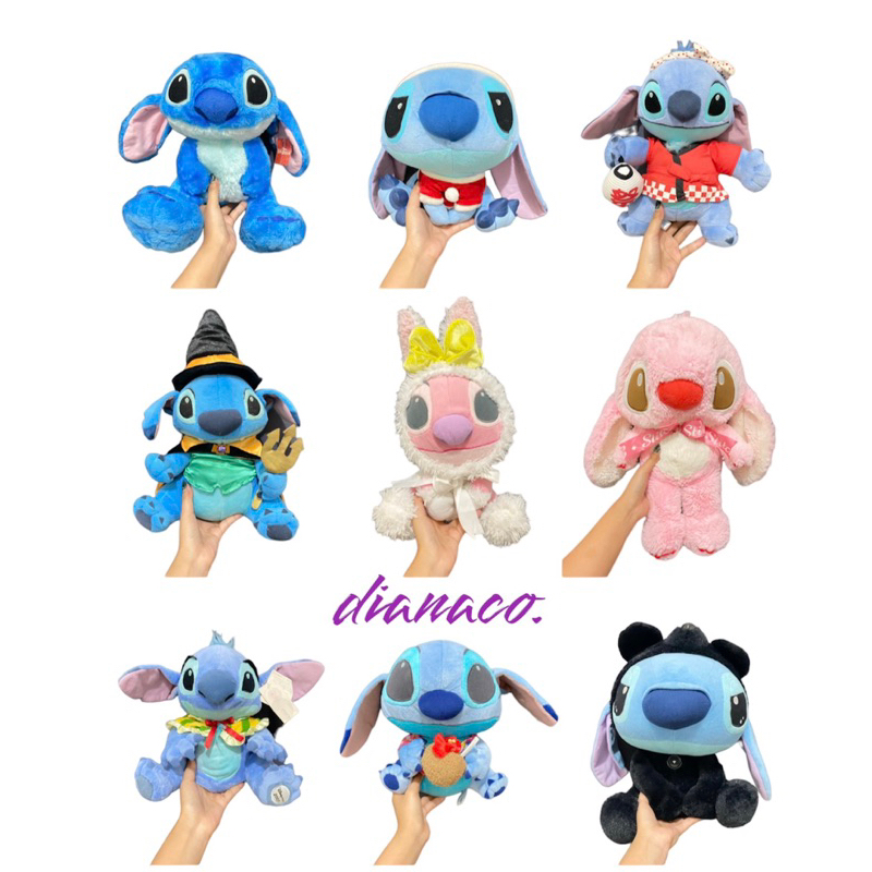 Jual Boneka Karakter Stitch and Angel All Varian Original / Boneka ...