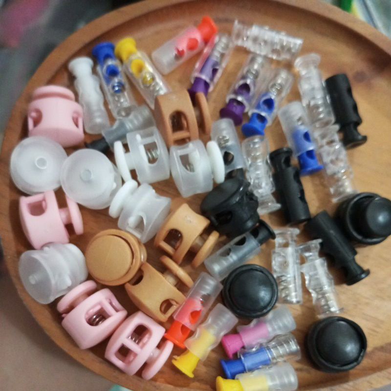 Jual Real Pic Isi 25 Stopper Batang Plastik Hitam Putih Dopp Stopper ...