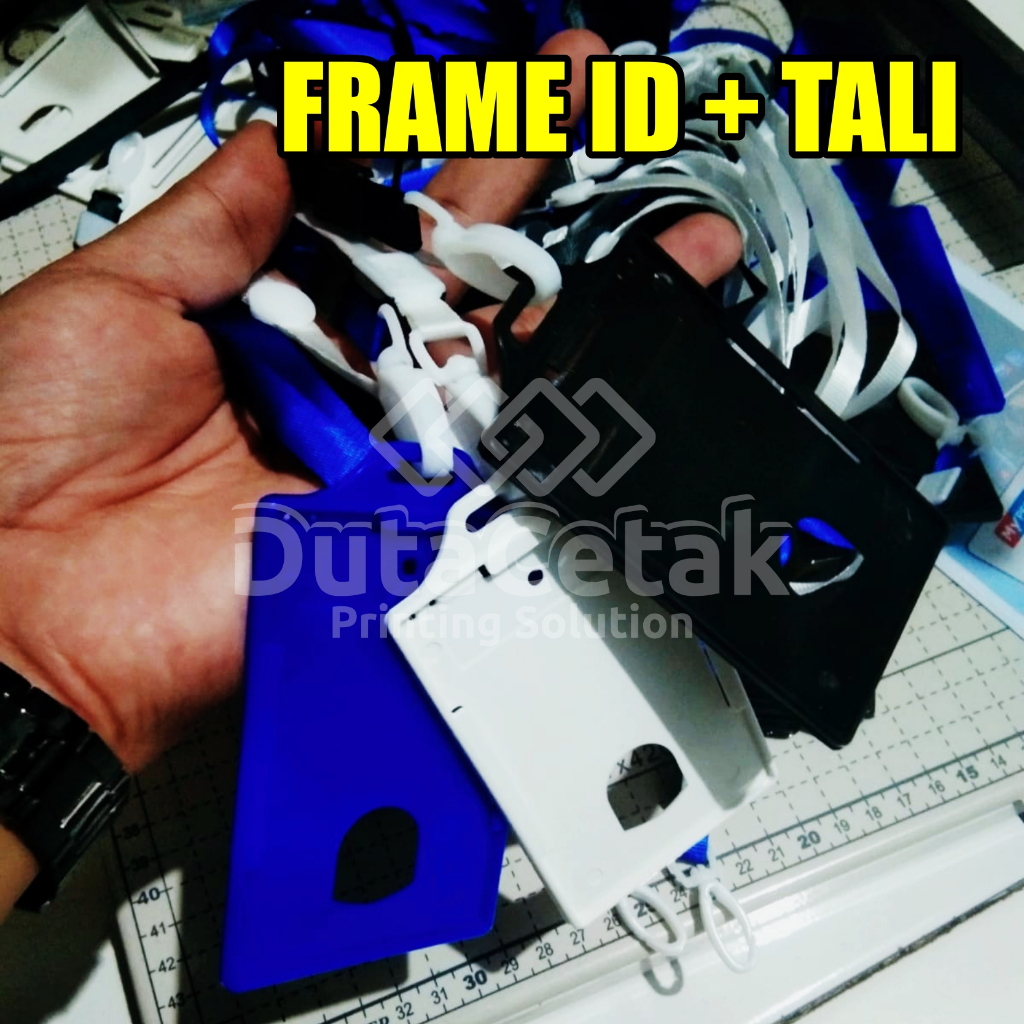 Jual Frame ID + Tali | Tempat id card | Holder kartu PVC Satuan ...
