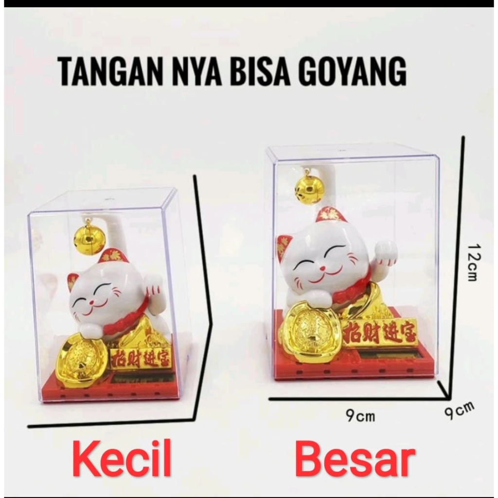 Jual Patung Pajangan Kucing Hoki Keberuntungan Lucky Cat Rejeki Maneki ...