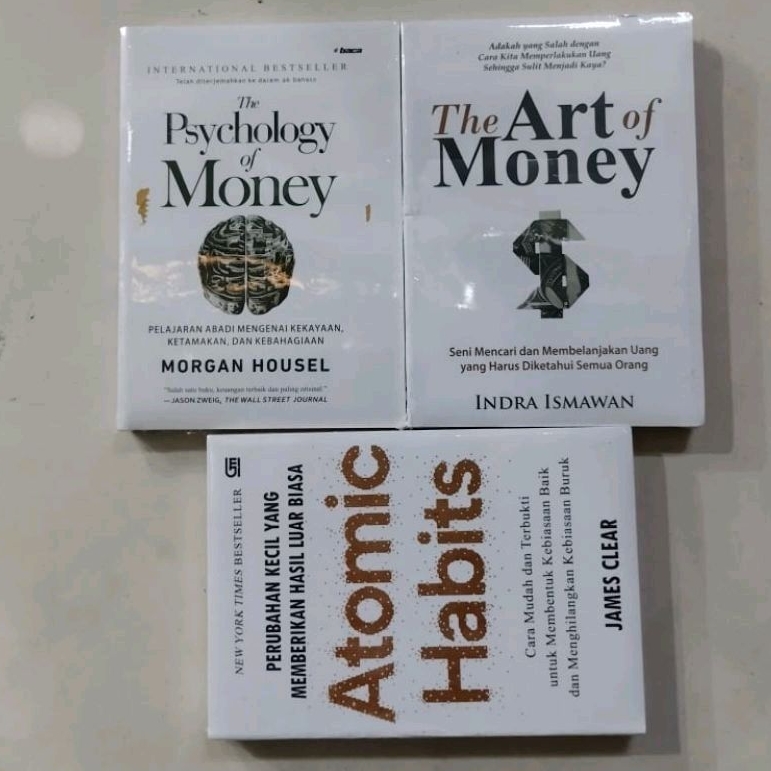 Jual jual cepat paket 3 buku the psychology of money the art of money ...