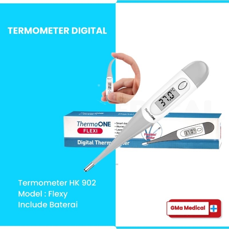 Jual Termometer Digital HK 902 Flexy Onemed Thermometer Lentur | Shopee ...
