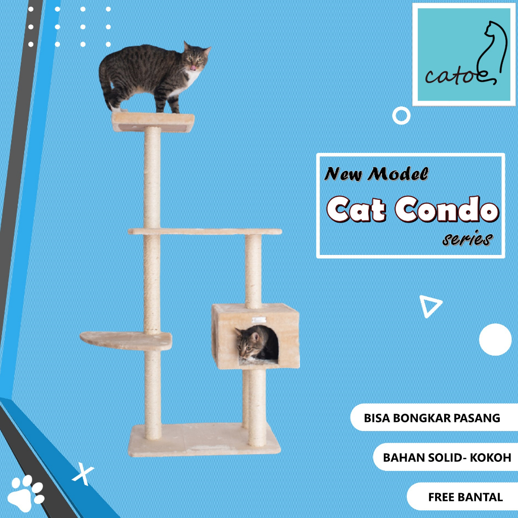 Jual Cat Tower / Cat Condo / Cat Scratcher / Kandang Kucing Persia ...