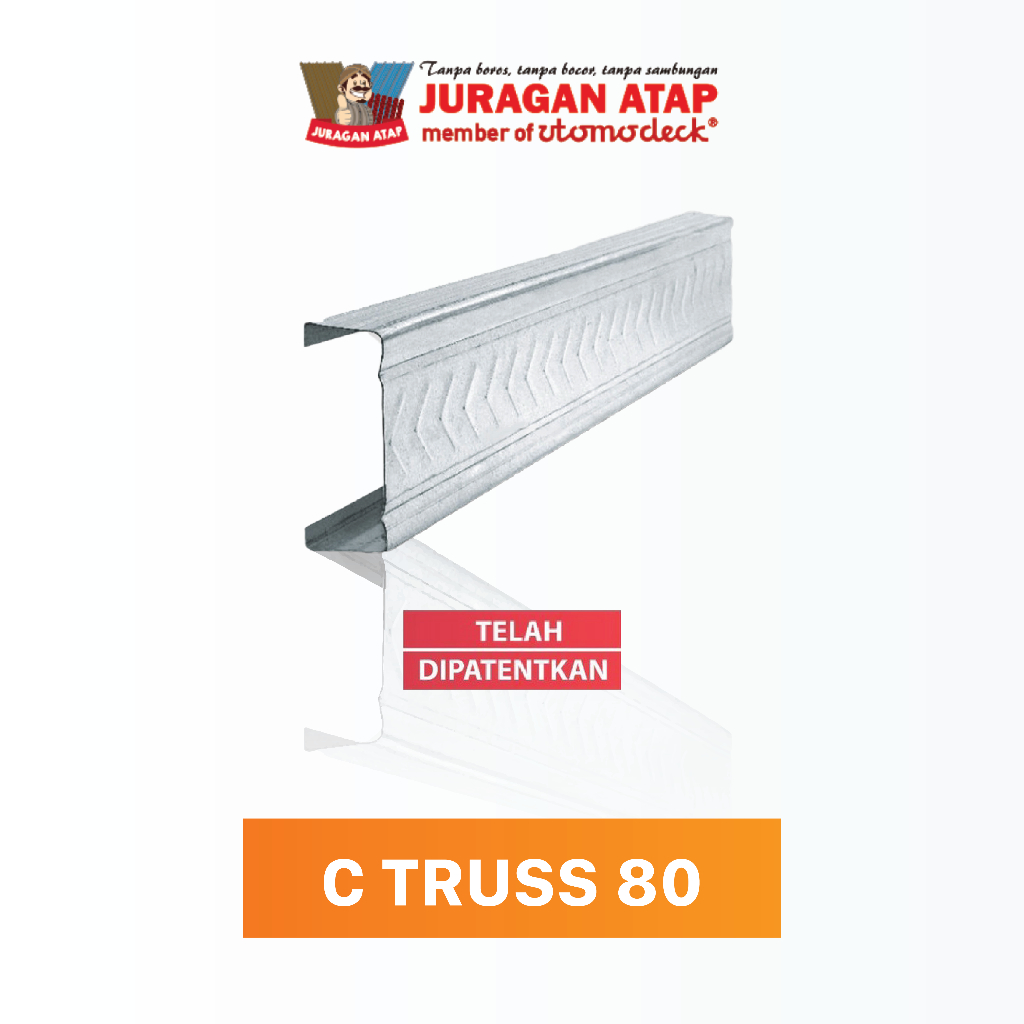Jual RANGKA ATAP BAJA RINGAN KANAL C / C Truss 80 | Shopee Indonesia