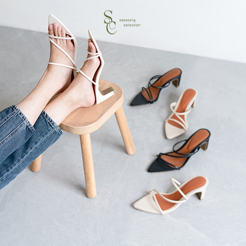 Jual Sepasang Collection Claire Sandal Heels Wanita Hak 5 Cm | Shopee ...