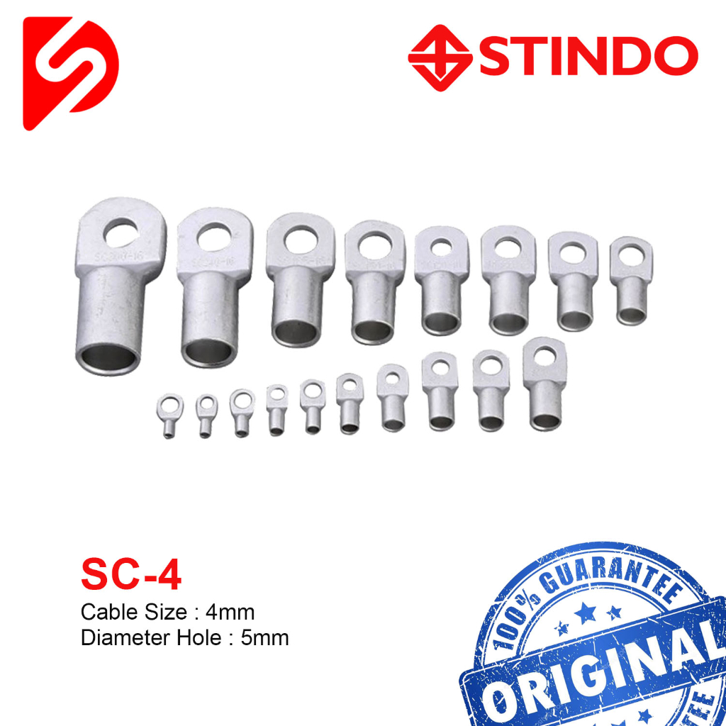 Jual Skun Kabel SC 4-5 Scun Cable SC4-5 Cable Lug SC4 4mm | Shopee Indonesia