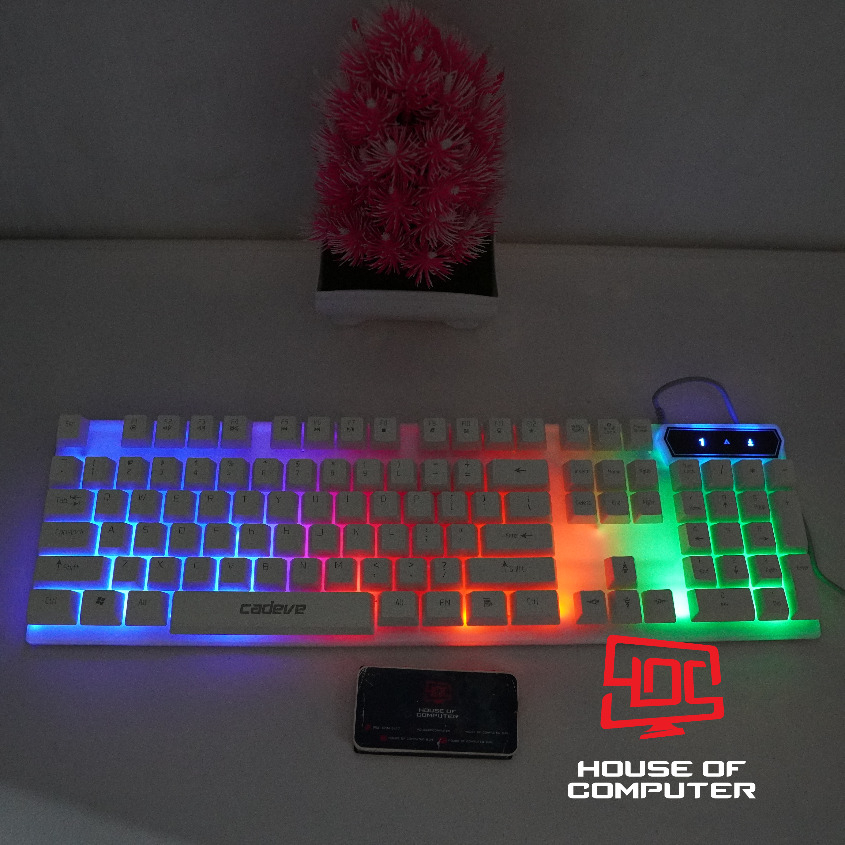 Jual KEYBOARD GAMING CADEVE K310 PUTIH WITH LED | Shopee Indonesia