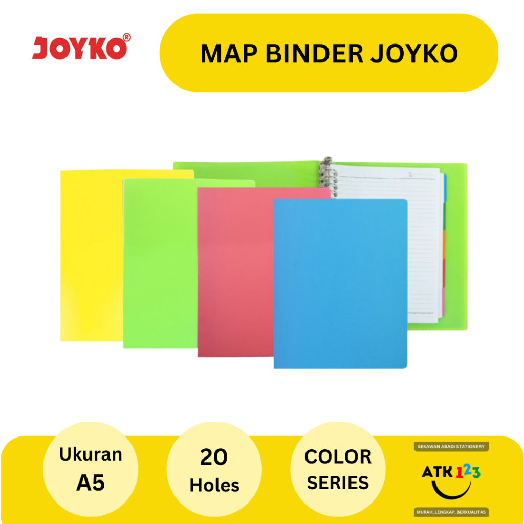 Jual JOYKO Map Binder / Buku Binder / Binder Kuliah Merk Joyko A5-TSPL ...