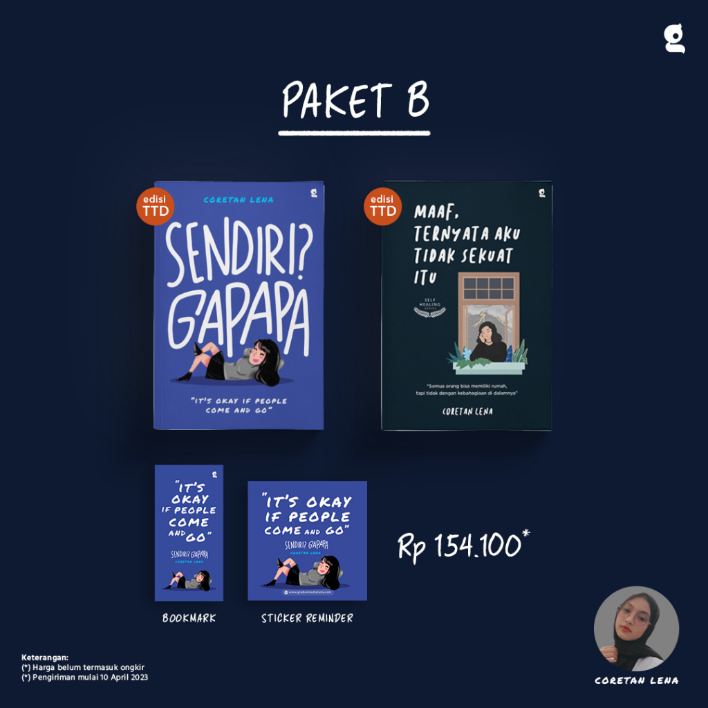 Jual BUKU SENDIRI? GAPAPA + BONUS - Coretan Lena | Shopee Indonesia Jual BUKU SENDIRI? GAPAPA + BONUS - Coretan Lena | Shopee Indonesia