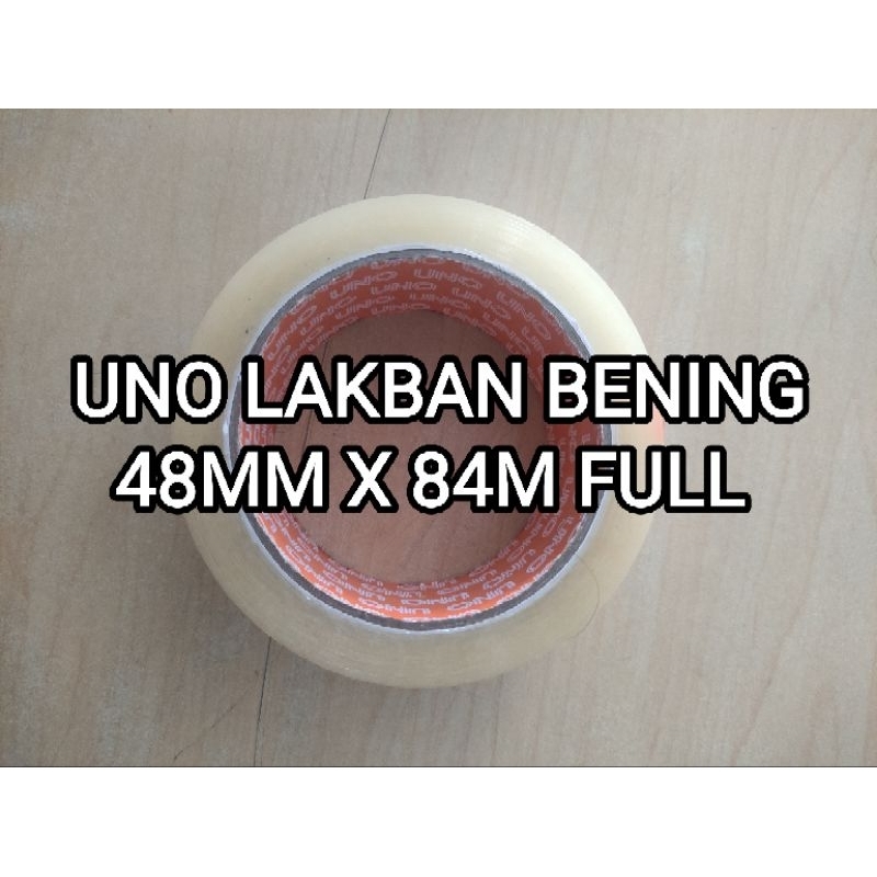 Jual Lakban Uno Bening Coklat / Uno Tape 2inc / Lakban 2inc 48MMx 90y FULL / 84Meter | Shopee ...