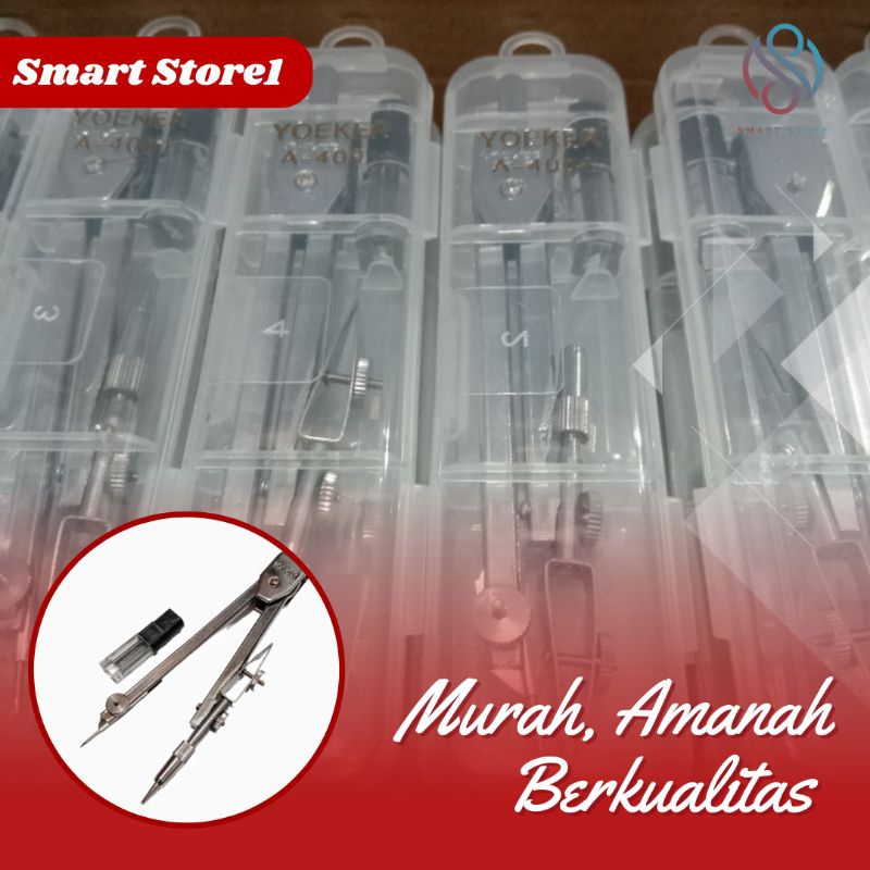 Jual jangka besi set math set pensil jangka sorong stainless steel ...