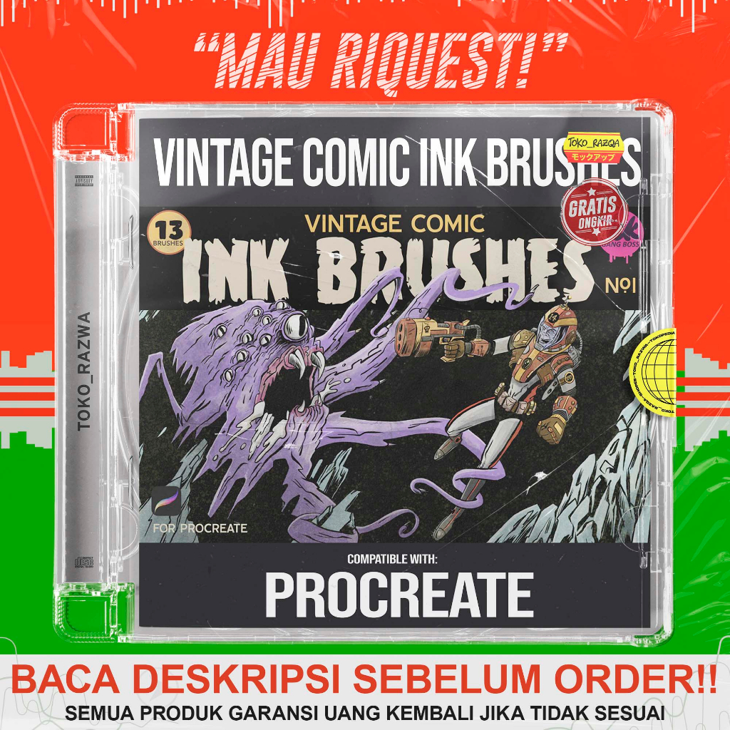 Jual Procreate Vintage Comic Ink Brushes | Shopee Indonesia